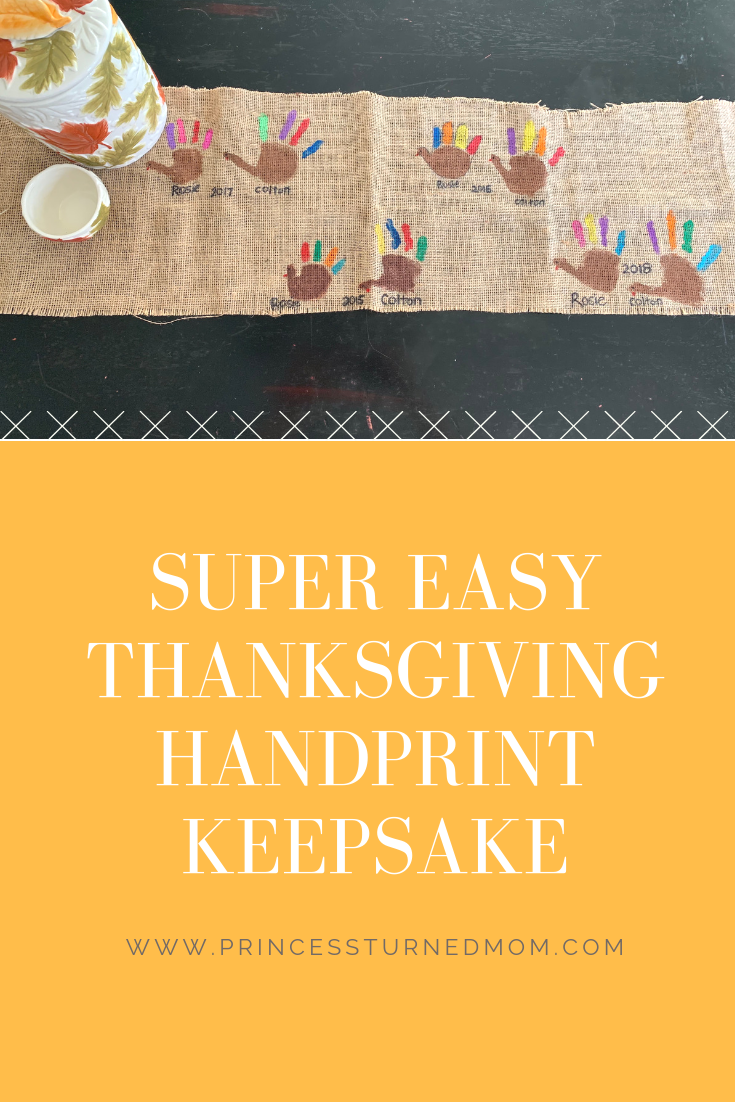 Thanksgiving Handprint Keepsake - Princess Turned Mom
